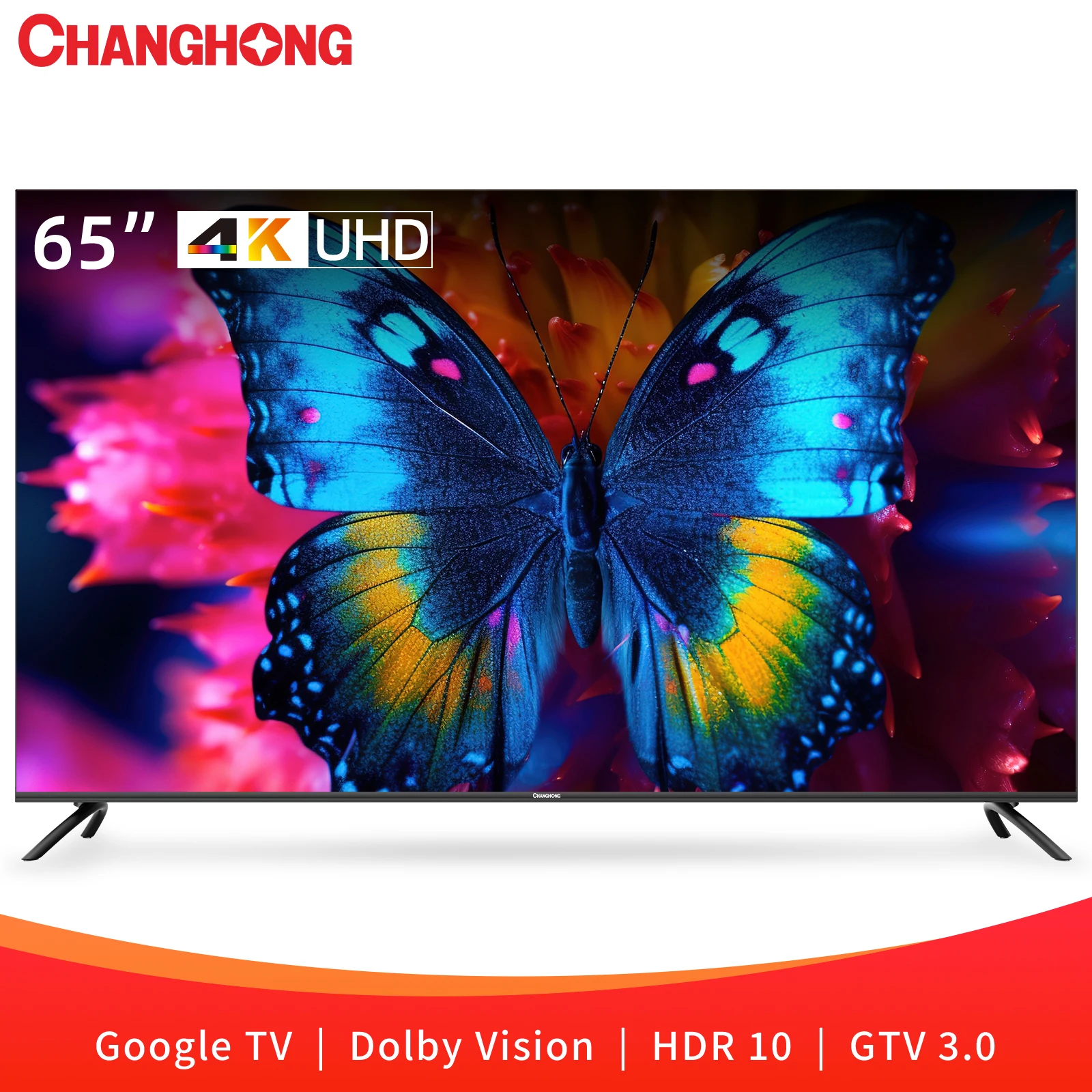 CHANGHONG창홍 G7L 65인치 164cm 4K UHD U65G7L 구글TV HDR스마트 LED tv 스탠드형 벽걸이형 ...